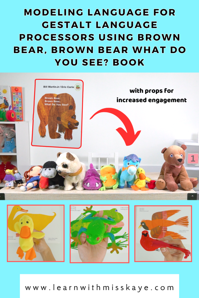 Brown Bear, Brown Bear What Do You See Speech Therapy Ideas for Gestalt ...